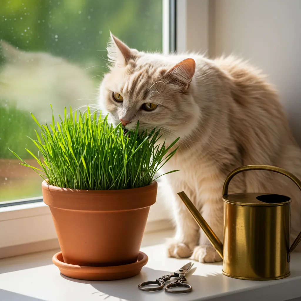 at Grass Care Guide: Grow Healthy Greens for Cats 🌿