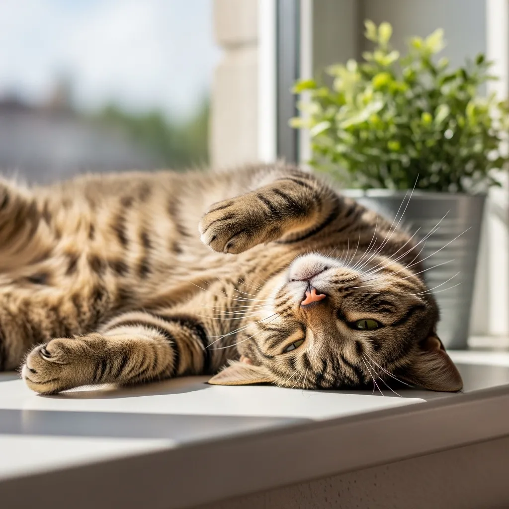 Why Does My Cat Flop Over? 🐱 Feline Trust & Play Signs
